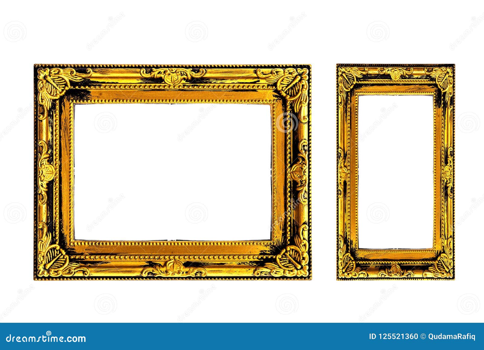 Uitstekend Gouden Kader, Grenskader Stock Foto - Image of kader, kleur ...