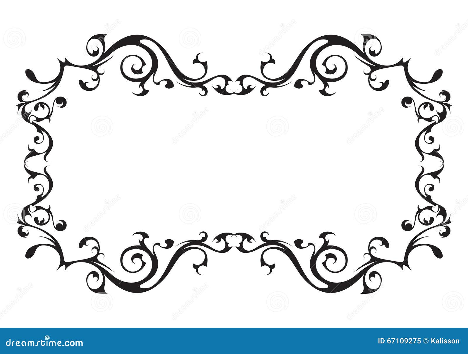 Uitstekend Sier Vectorkader Vector Illustratie - Illustration of ...