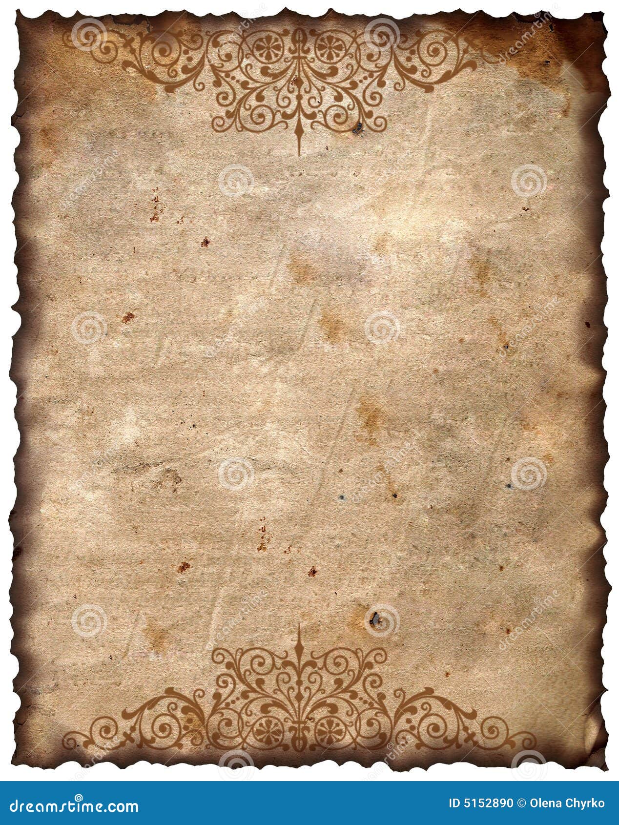 Uitstekende Achtergrond - Oud Document Stock Foto - Image of paneel ...