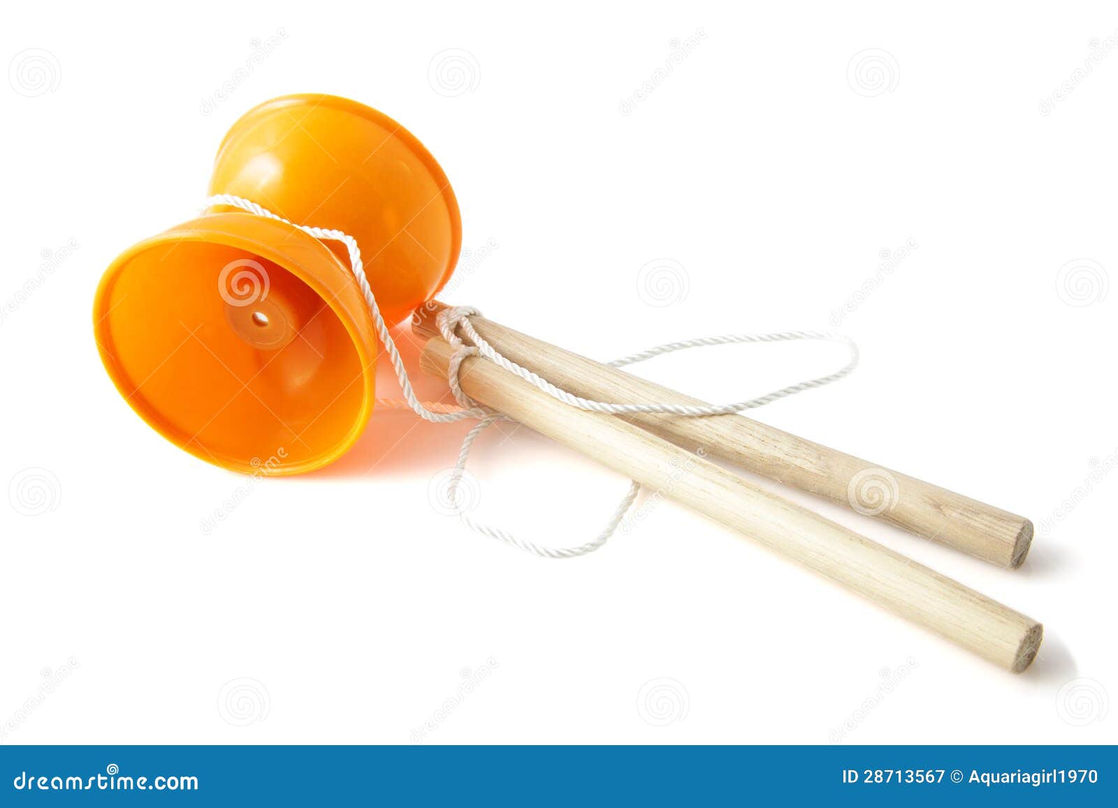 Uitstekende diabolo stock afbeelding. Image of stokken - 28713567