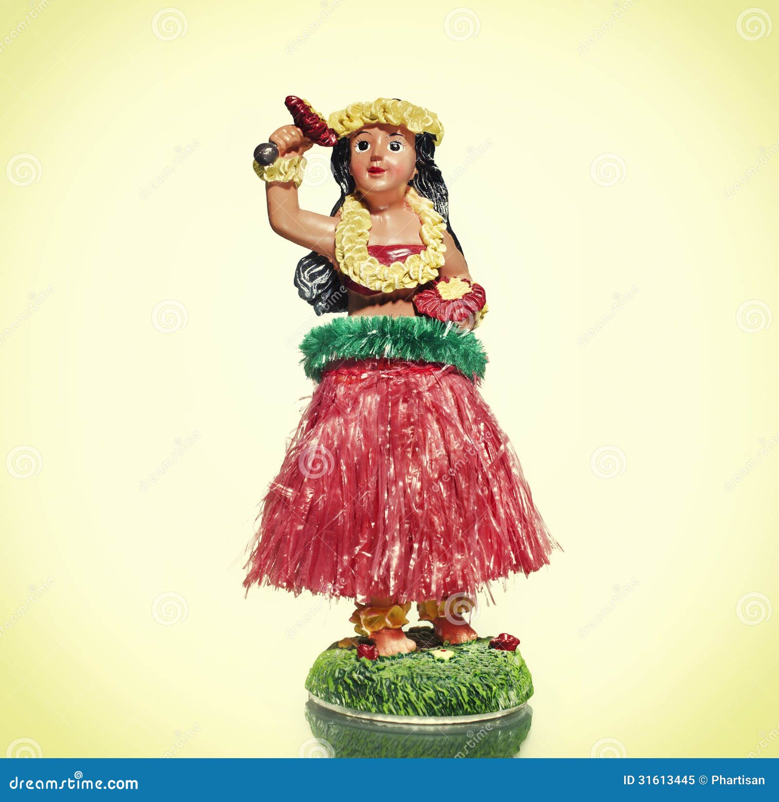 Uitstekende Hula-pop stock afbeelding. Image of dansen - 31613445