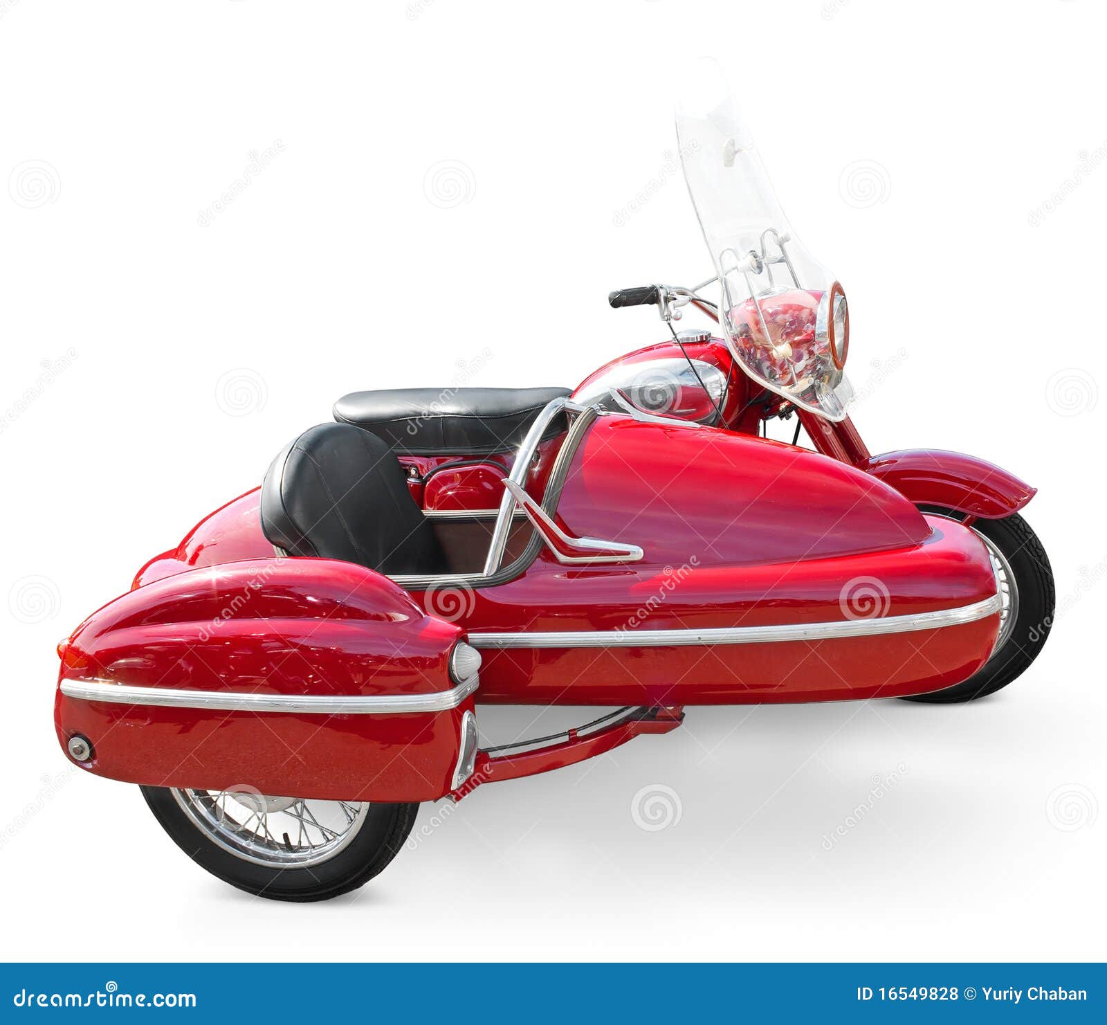 Uitstekende Motorfiets Met Zijspan Stock Foto - Image of leer, snelheid ...