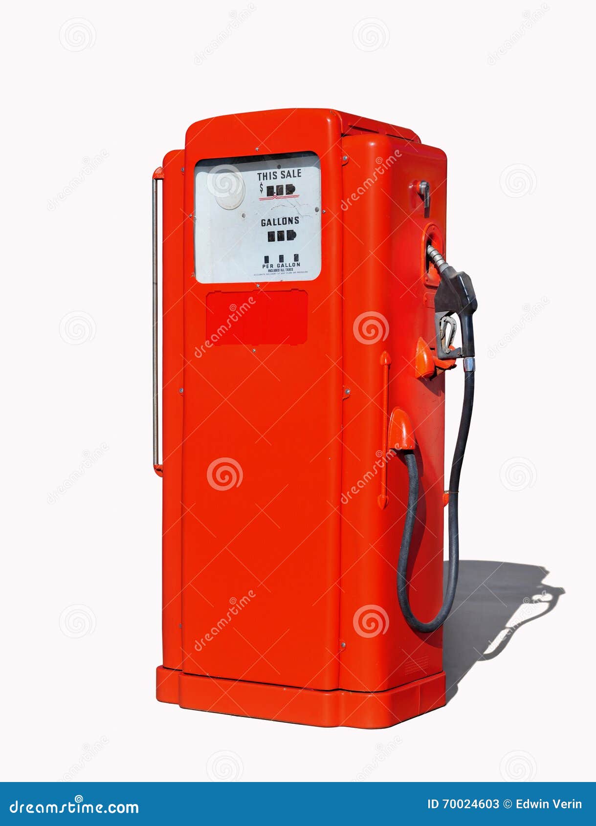 Uitstekende (retro) Rode Benzinepomp Stock Afbeelding - Image of ...