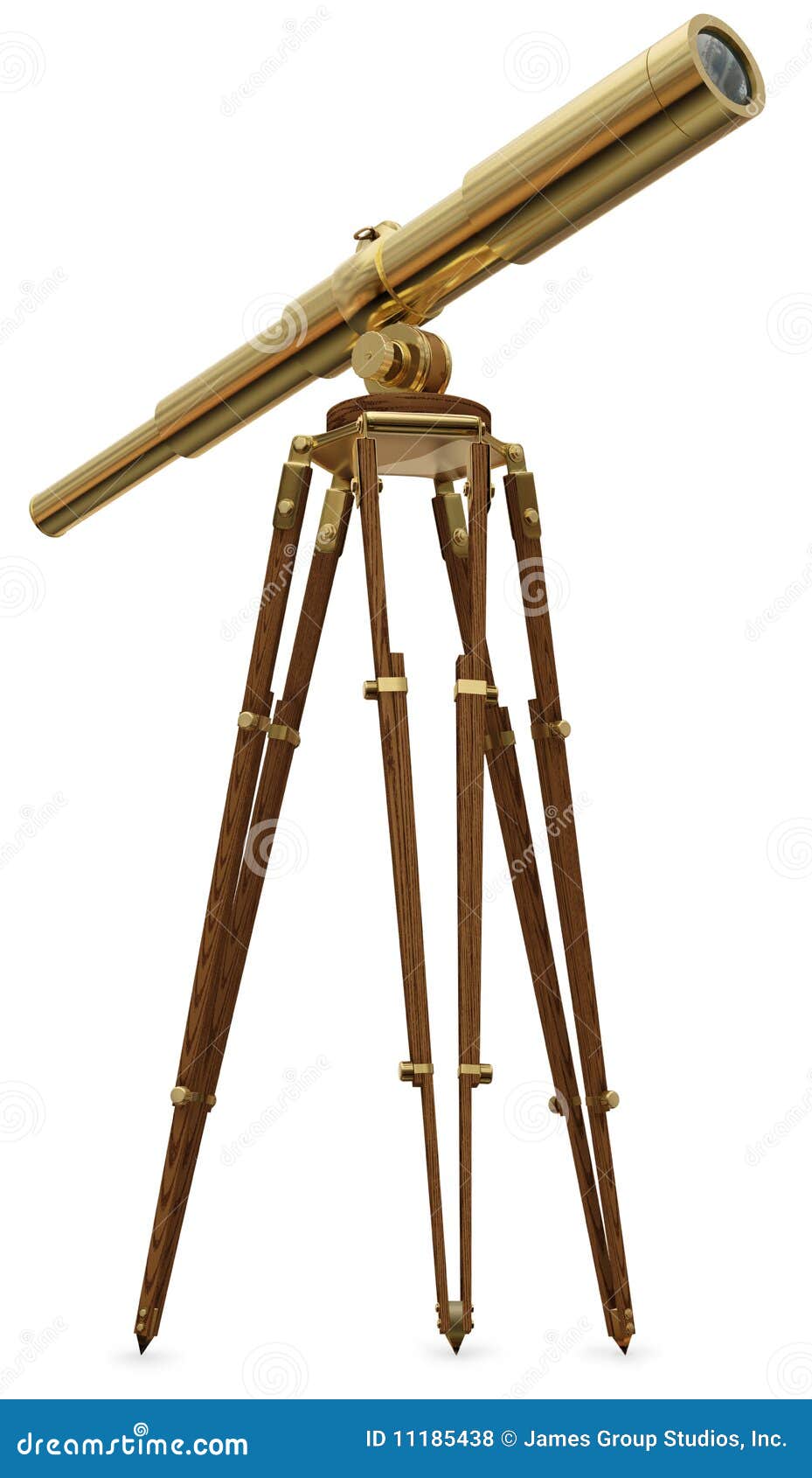 Uitstekende Telescoop stock foto. Image of visie, retro - 11185438