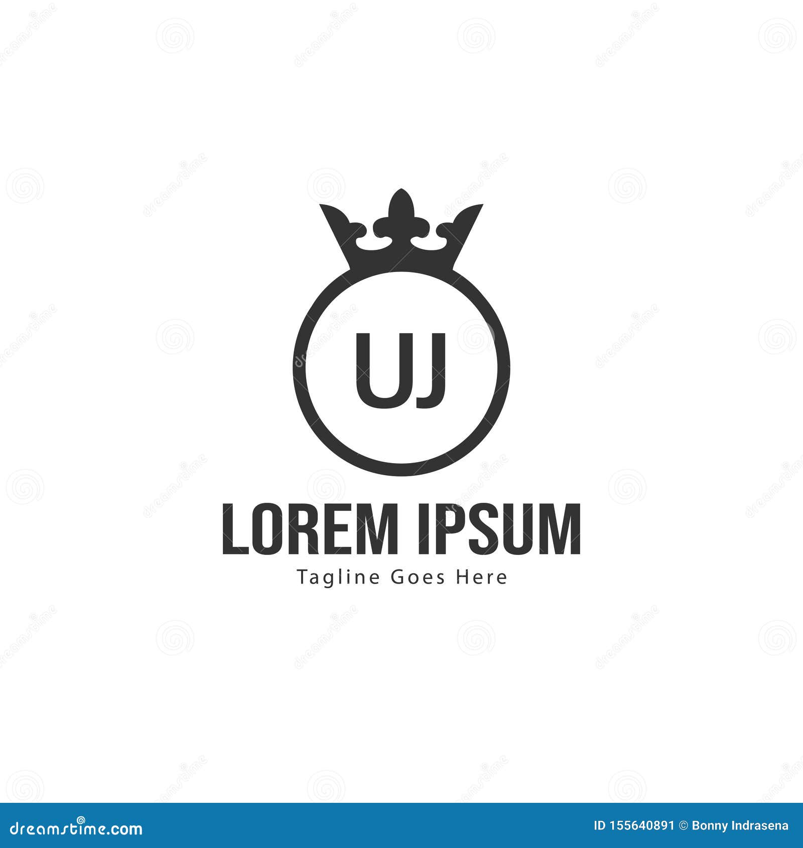 UJ Letter Logo Design. Creative Modern UJ Letters Icon Illustration ...