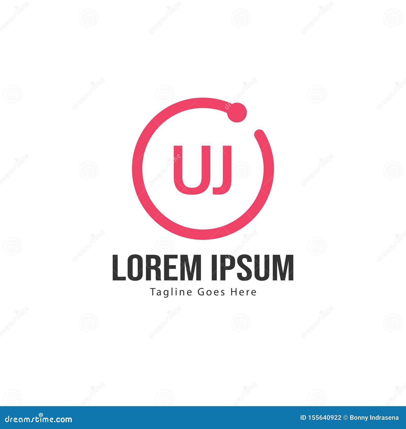UJ Letter Logo Design. Creative Modern UJ Letters Icon Illustration ...