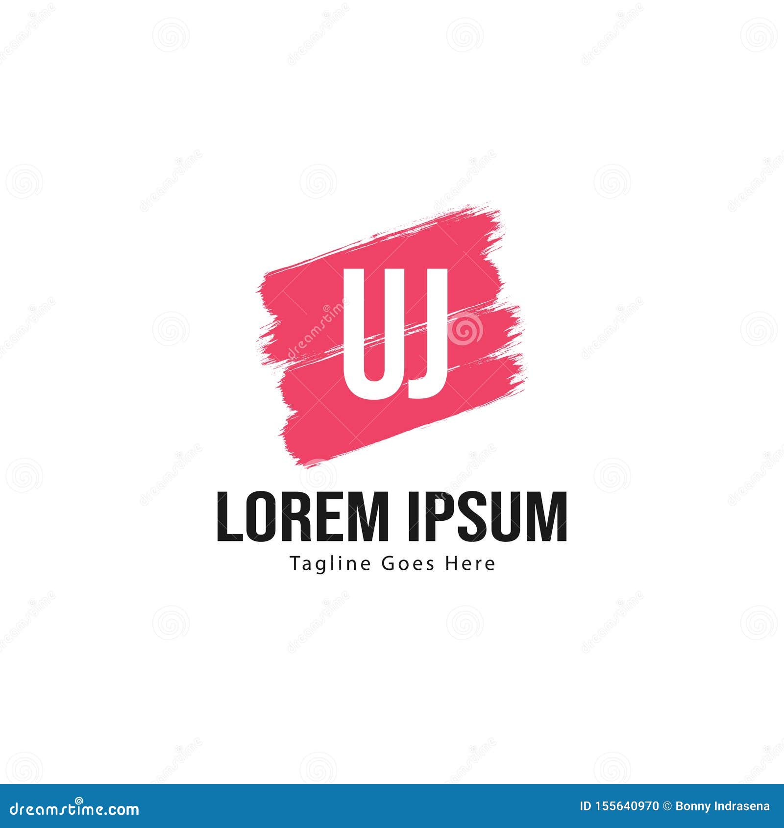 UJ Letter Logo Design. Creative Modern UJ Letters Icon Illustration ...
