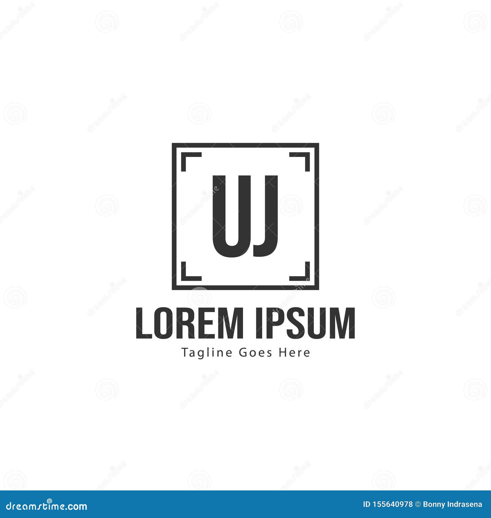 UJ Letter Logo Design. Creative Modern UJ Letters Icon Illustration ...