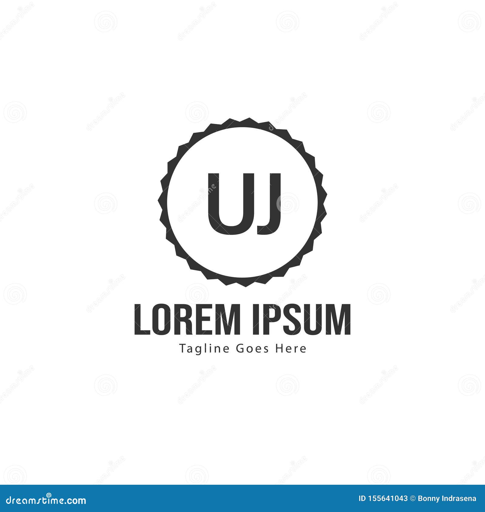UJ Letter Logo Design. Creative Modern UJ Letters Icon Illustration ...