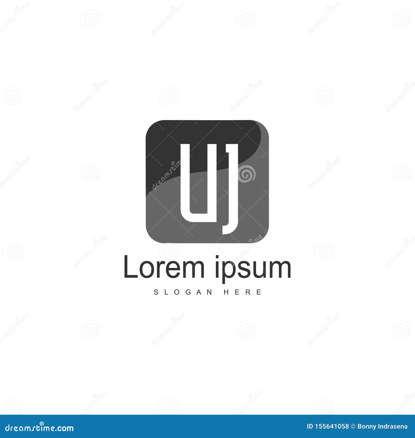 UJ Letter Logo Design. Creative Modern UJ Letters Icon Illustration ...