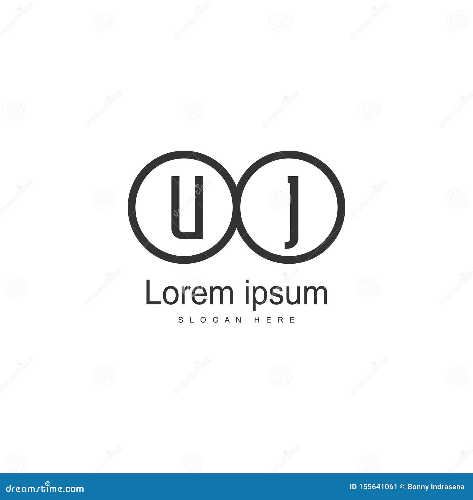 UJ Letter Logo Design. Creative Modern UJ Letters Icon Illustration ...