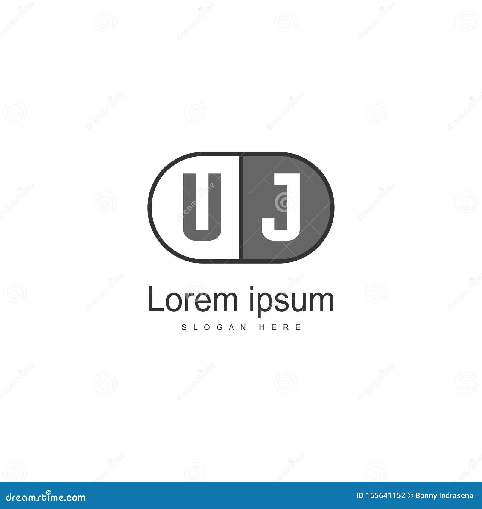 UJ Letter Logo Design. Creative Modern UJ Letters Icon Illustration ...