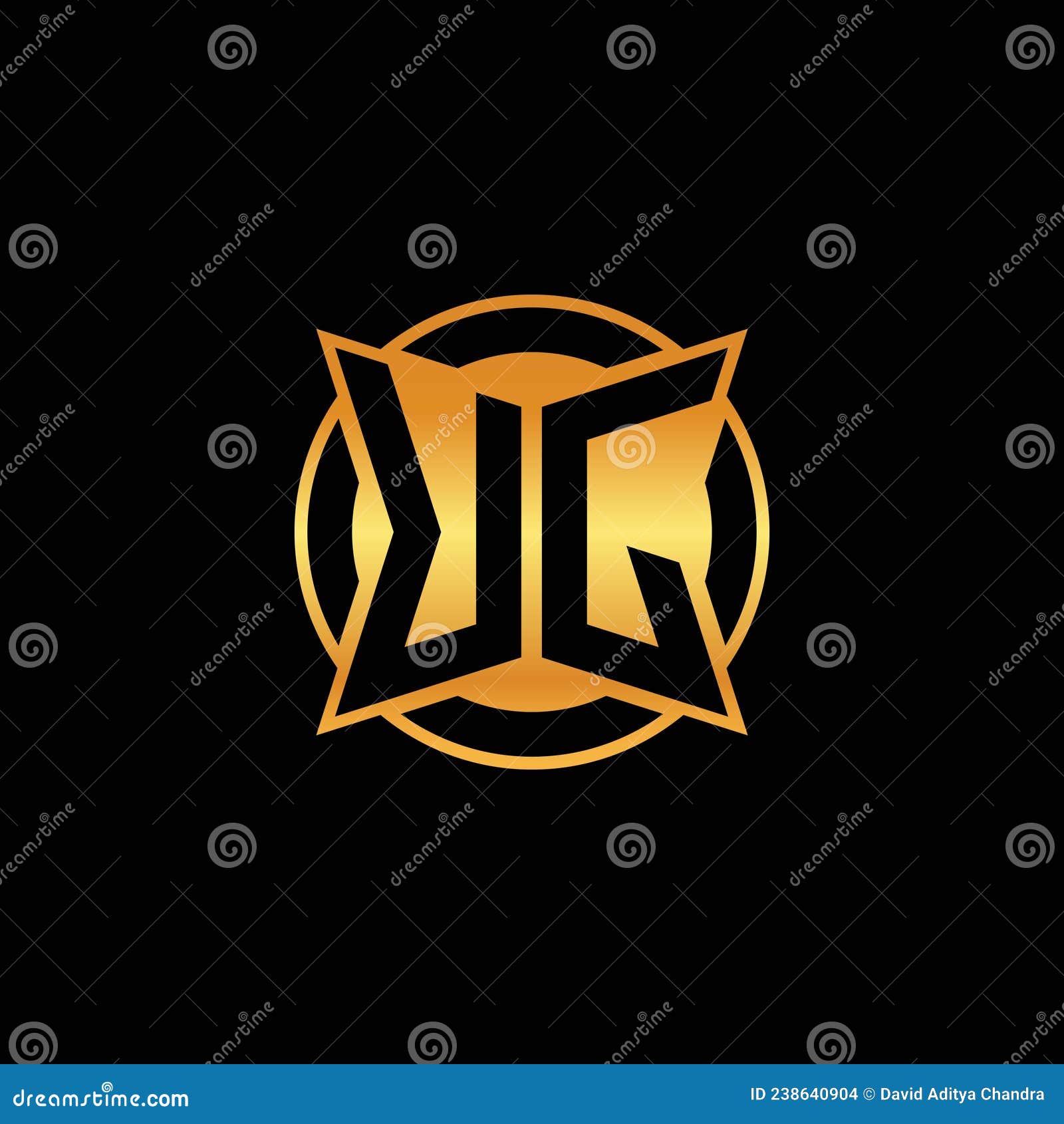 UJ Logo Letter Geometric Golden Style Stock Vector - Illustration of ...