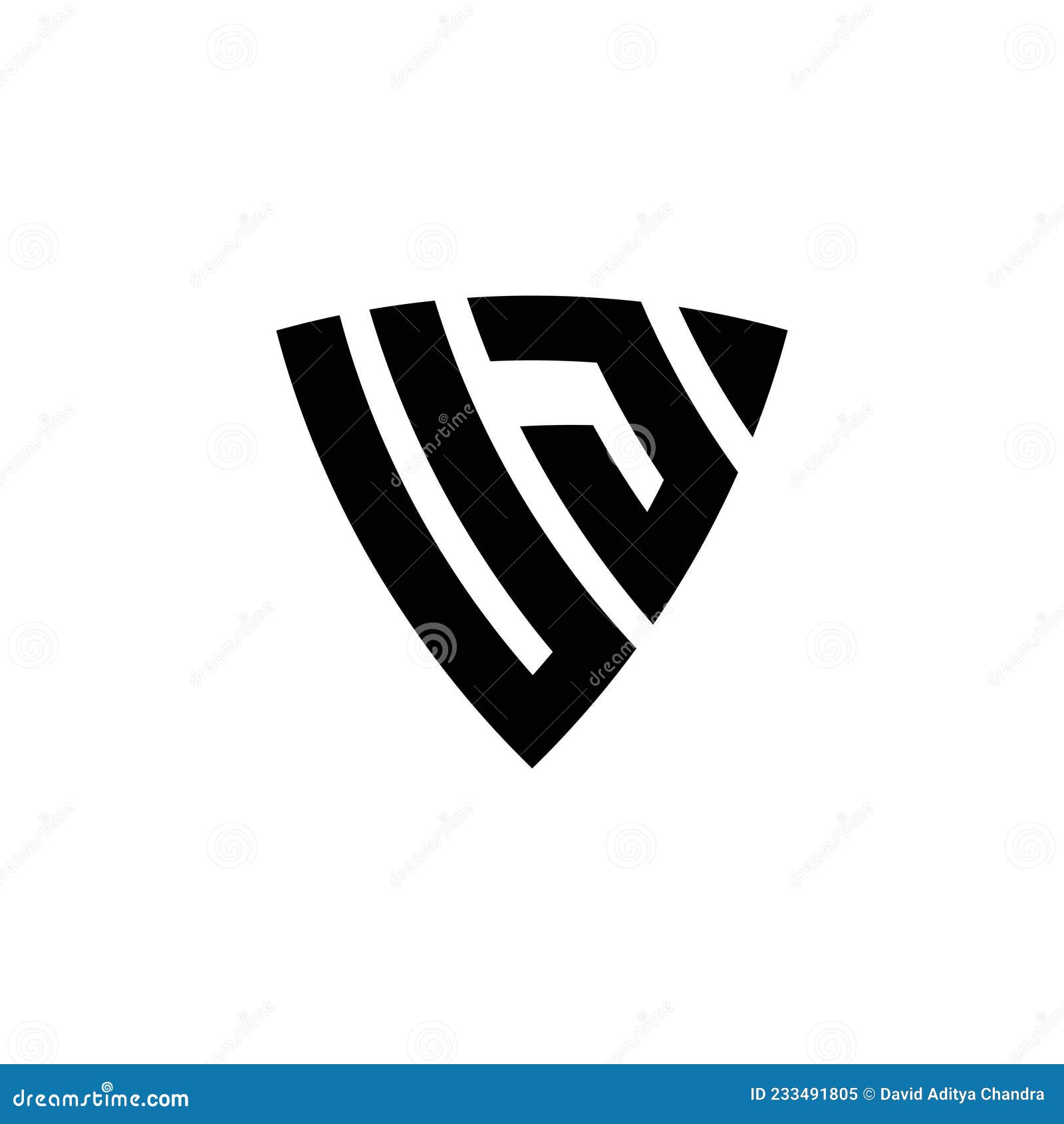 UJ Logo Monogram Triangle Shield Style Stock Vector - Illustration of ...