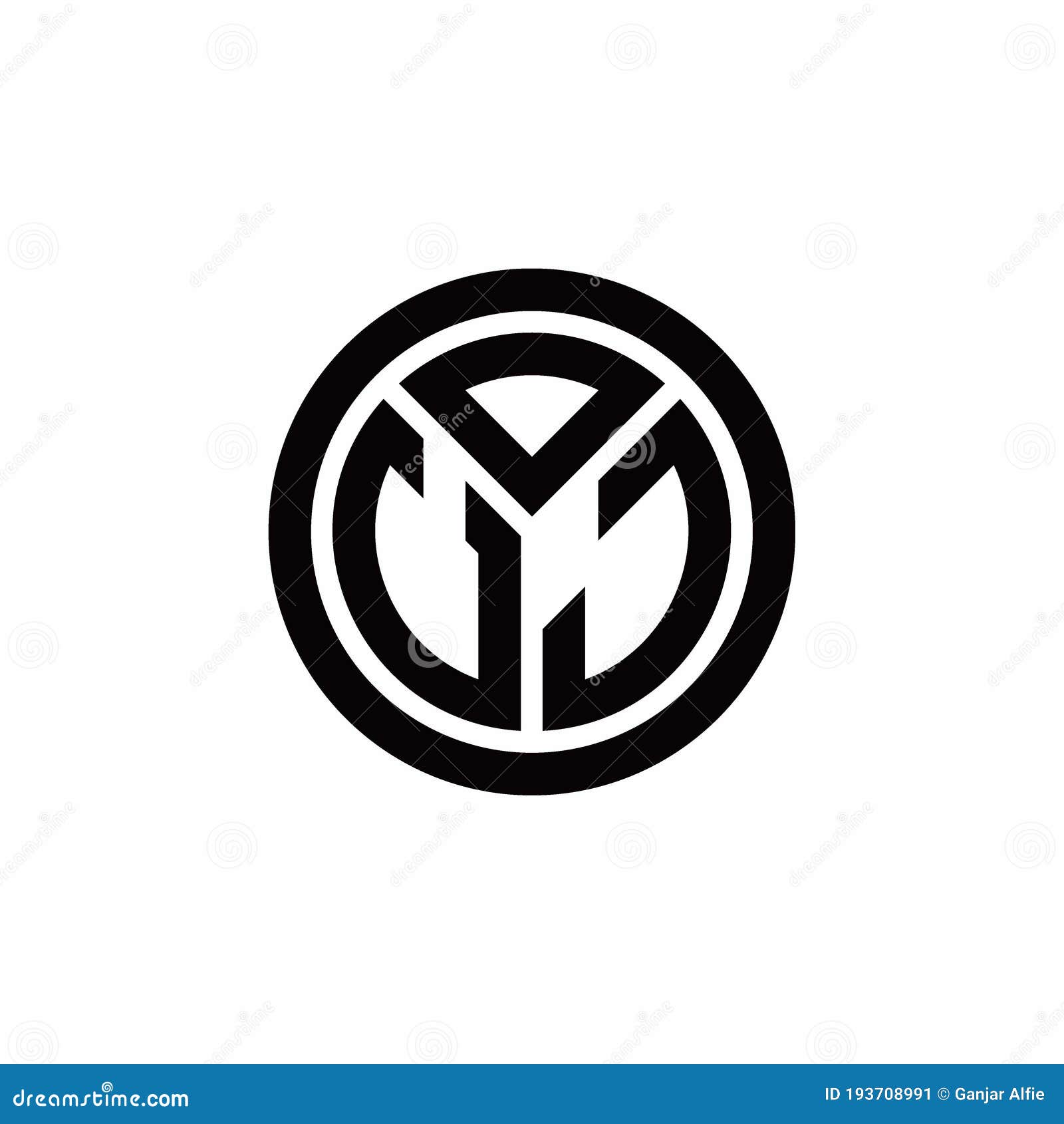 UJ Monogram Logo with Circle Outline Design Template Stock Vector ...