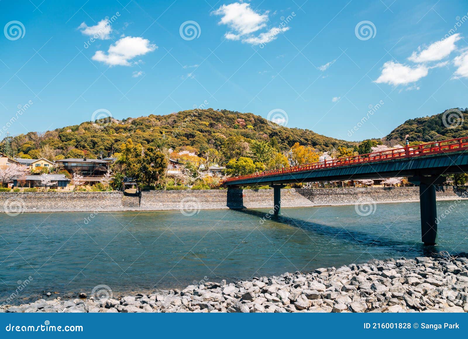 Uji Town and River at Spring in Kyoto, Japan Stock Photo - Image of ...