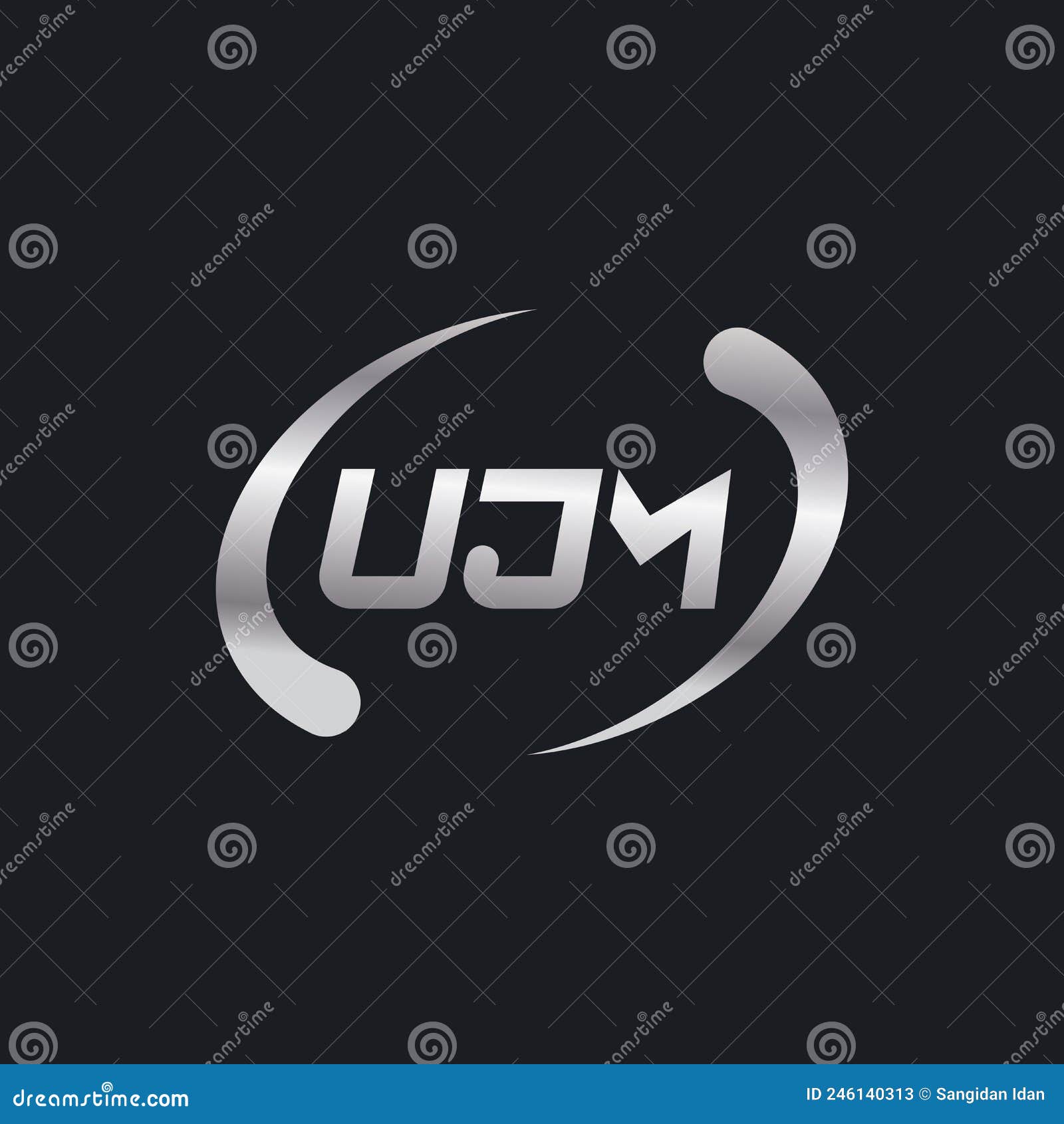 UJM Letter ICON Template Vector Stock Illustration - Illustration of ...