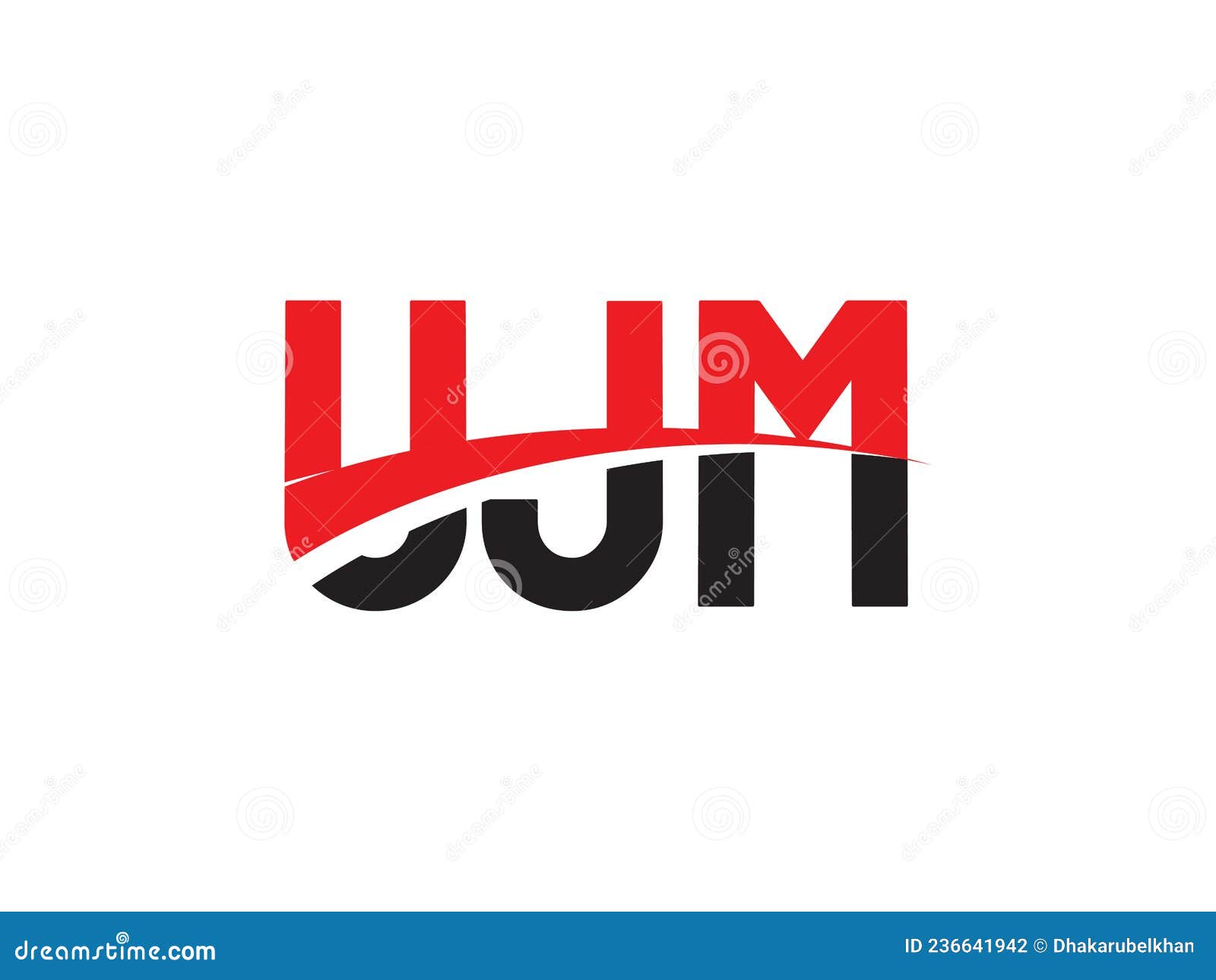 UJM Letter Initial Logo Design Vector Illustration Stock Vector ...