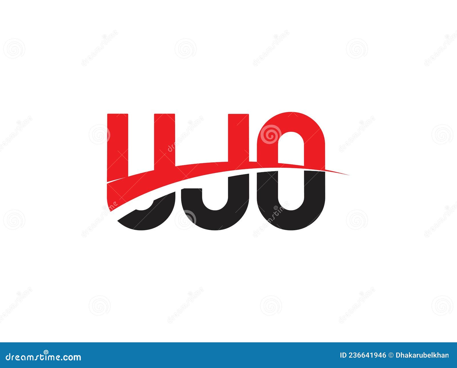 UJO Letter Initial Logo Design Vector Illustration Stock Vector ...