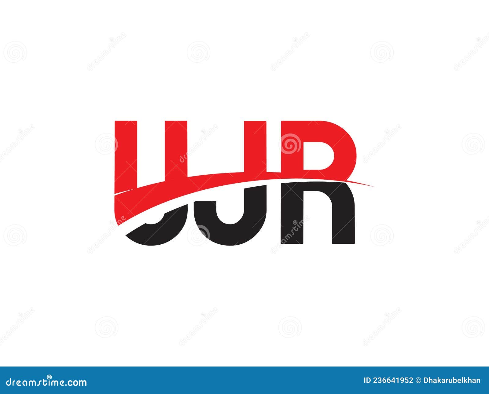 UJR Letter Initial Logo Design Vector Illustration Stock Vector ...