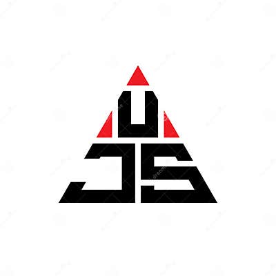 UJS Triangle Letter Logo Design with Triangle Shape. UJS Triangle Logo ...