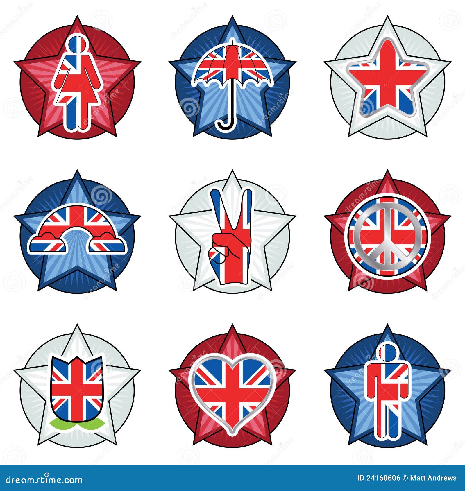 Uk badges stock vector. Illustration of graphic, peace - 24160606