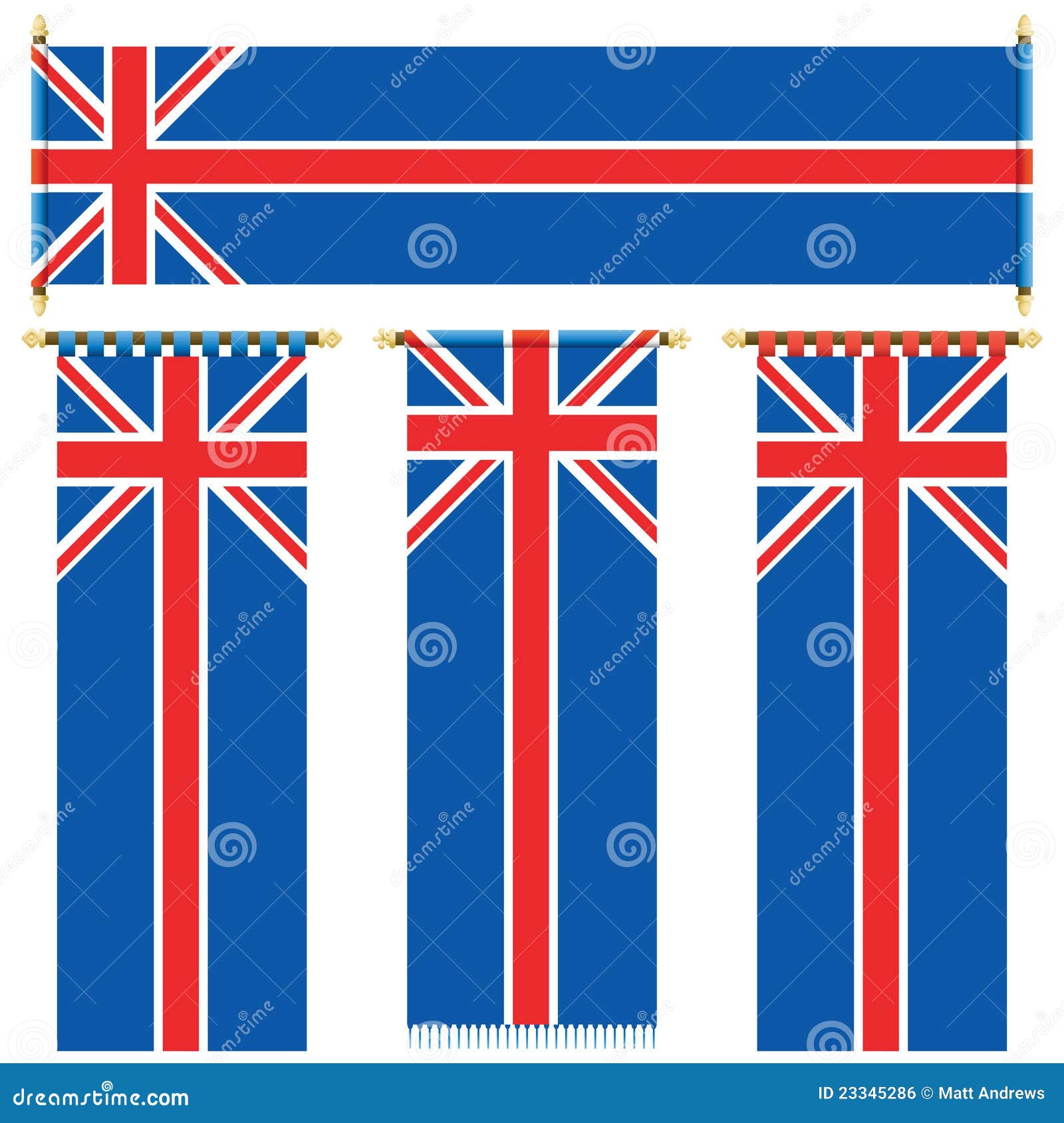Uk banners stock vector. Illustration of heritage, patriotic - 23345286