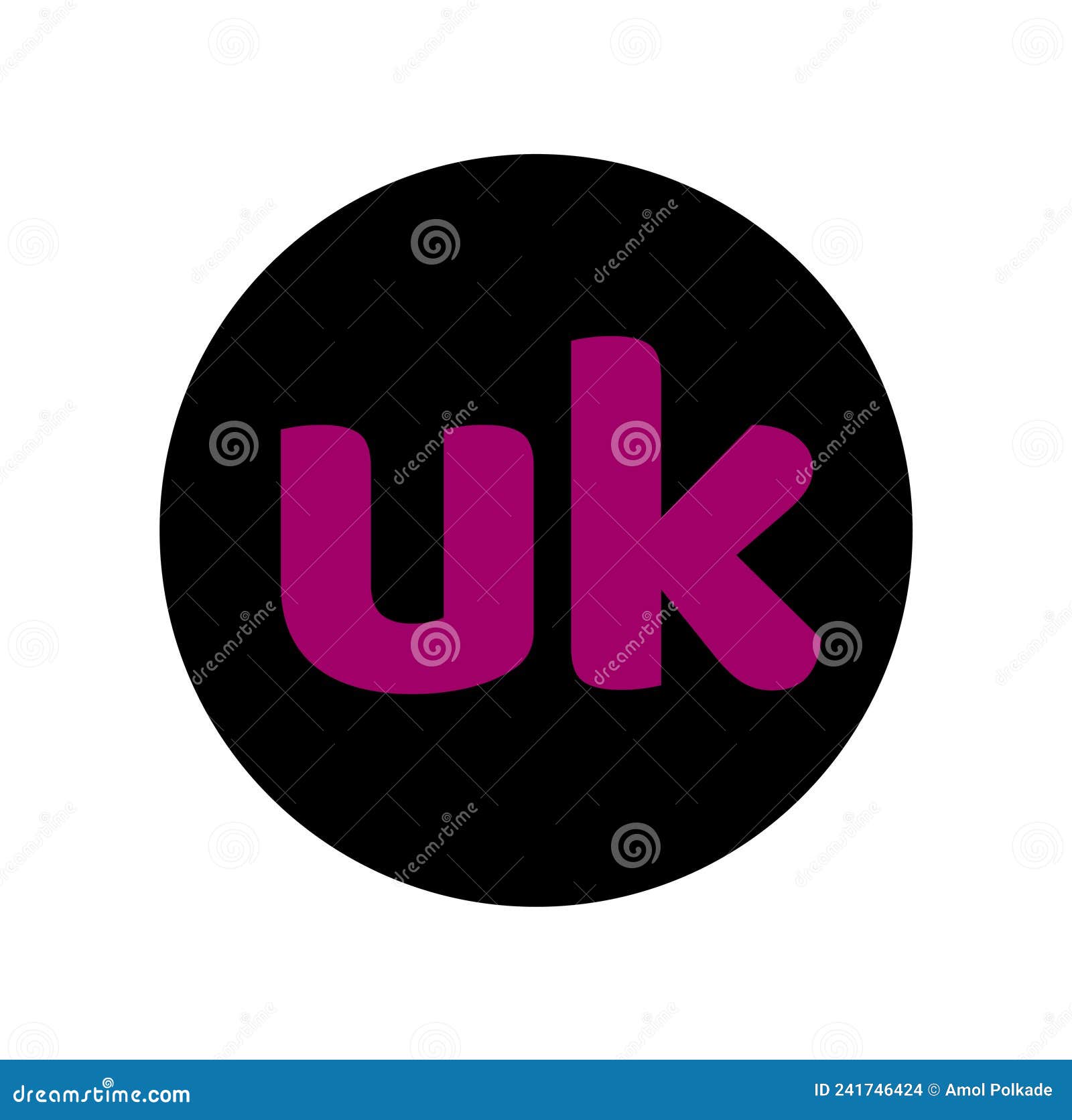 UK Brand Monogram. UK Company Letters Initial Letters Monogram Stock ...