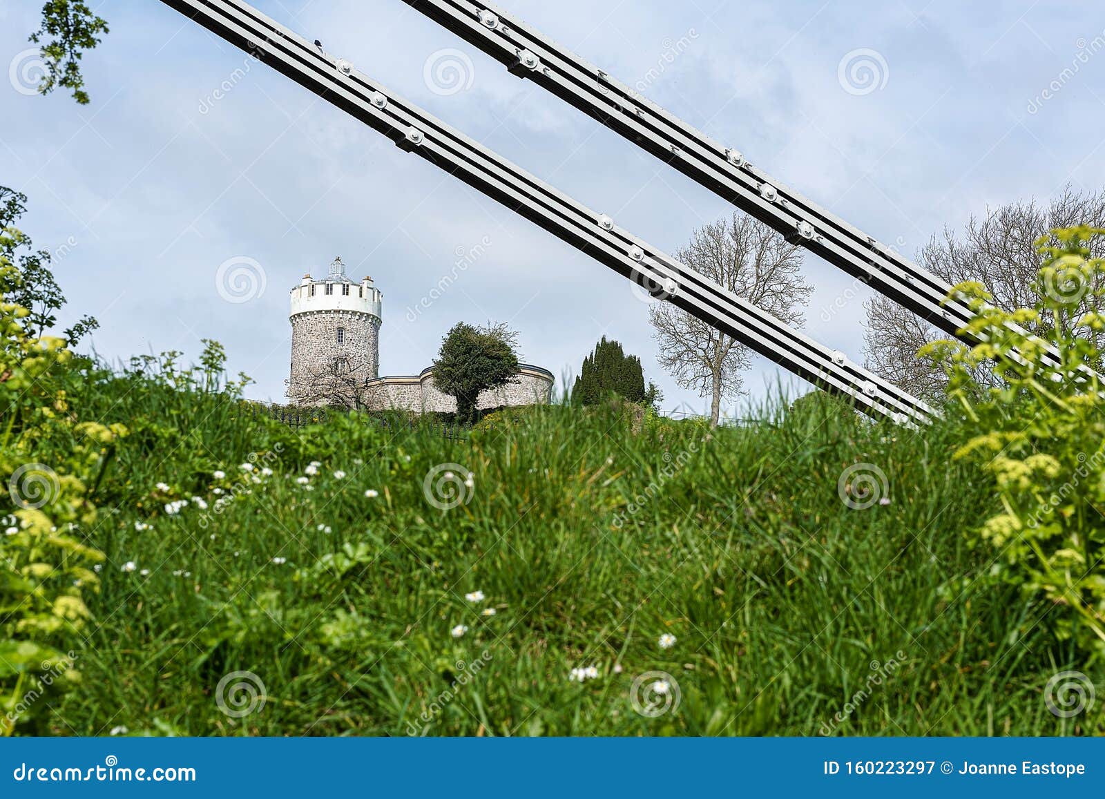 Bristol Observatory & Suspension Bridge Stock Image - Image of ...