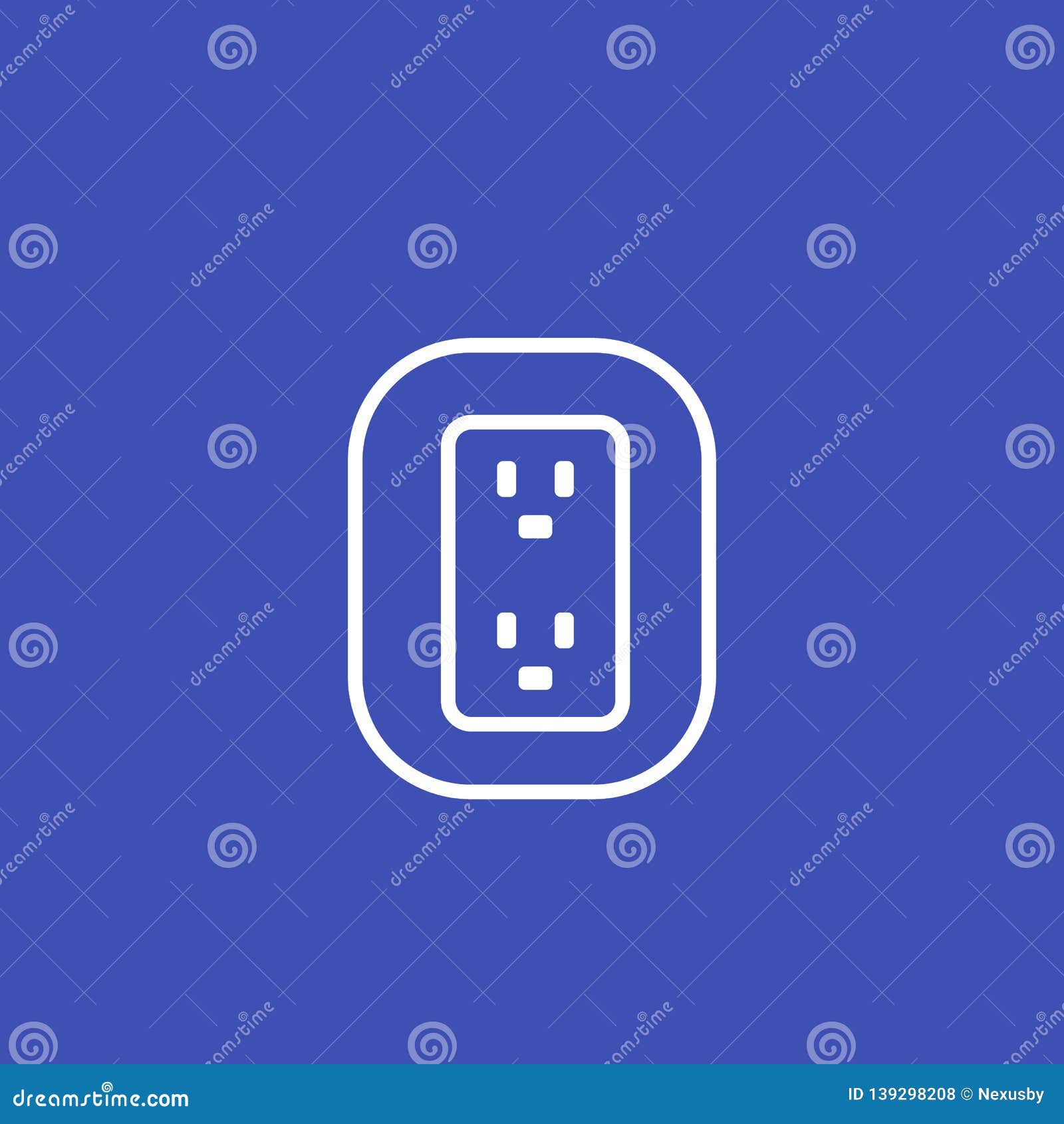 Uk, British Socket Vector Icon Stock Vector - Illustration of power ...