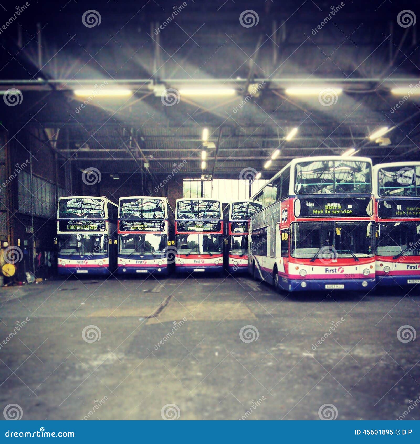Uk bus garage editorial image. Image of double, garage - 45601895
