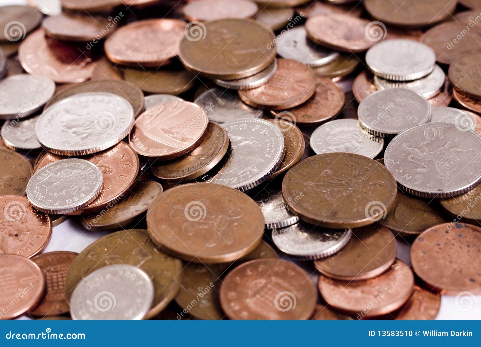 UK coins stock photo. Image of shiny, silver, bank, collection - 13583510