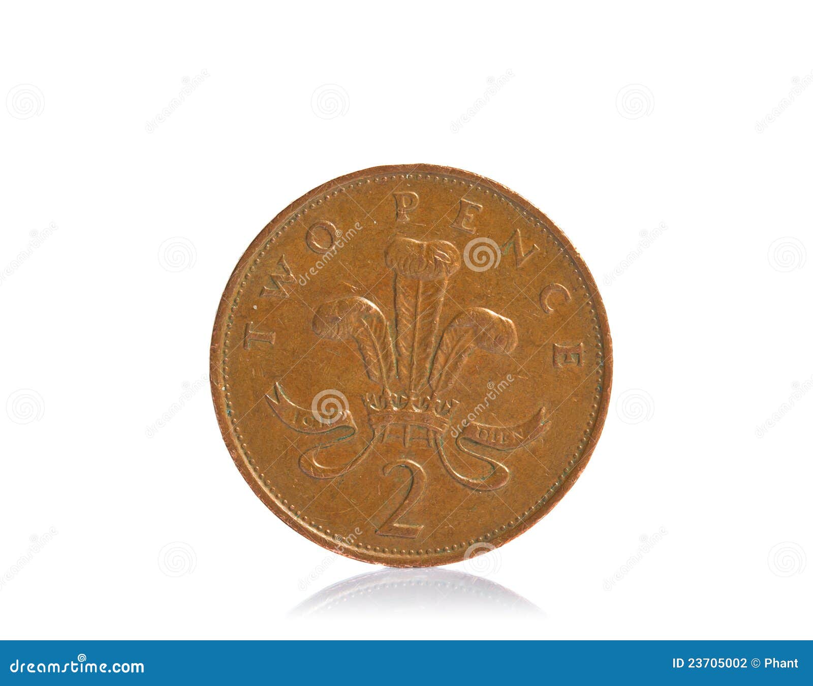 UK copper two pence coin stock photo. Image of financial - 23705002