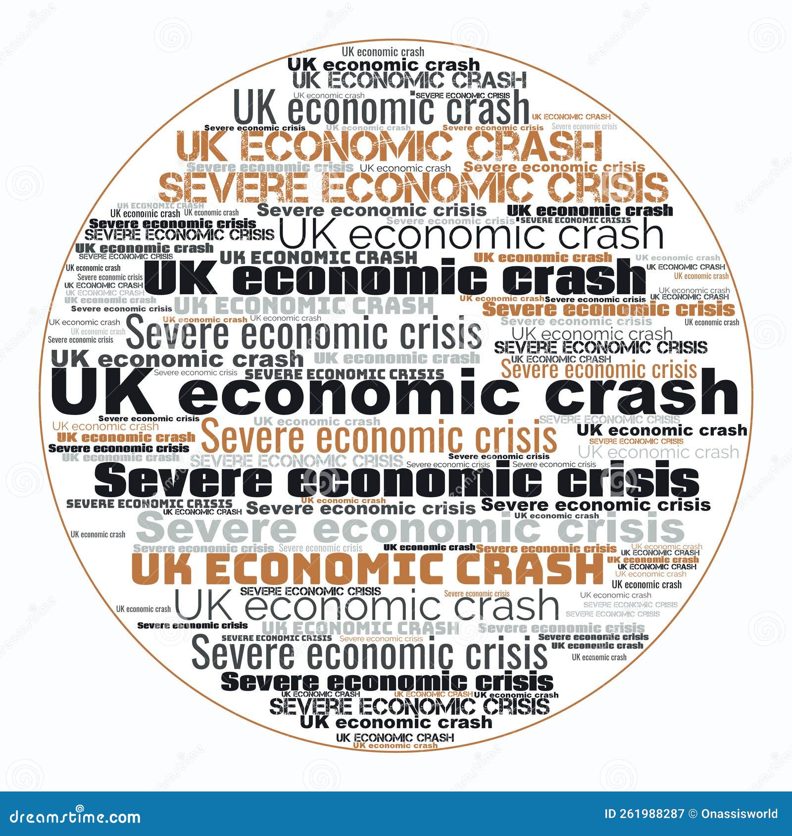UK Economic Crash Text Header Background Illustration Stock ...