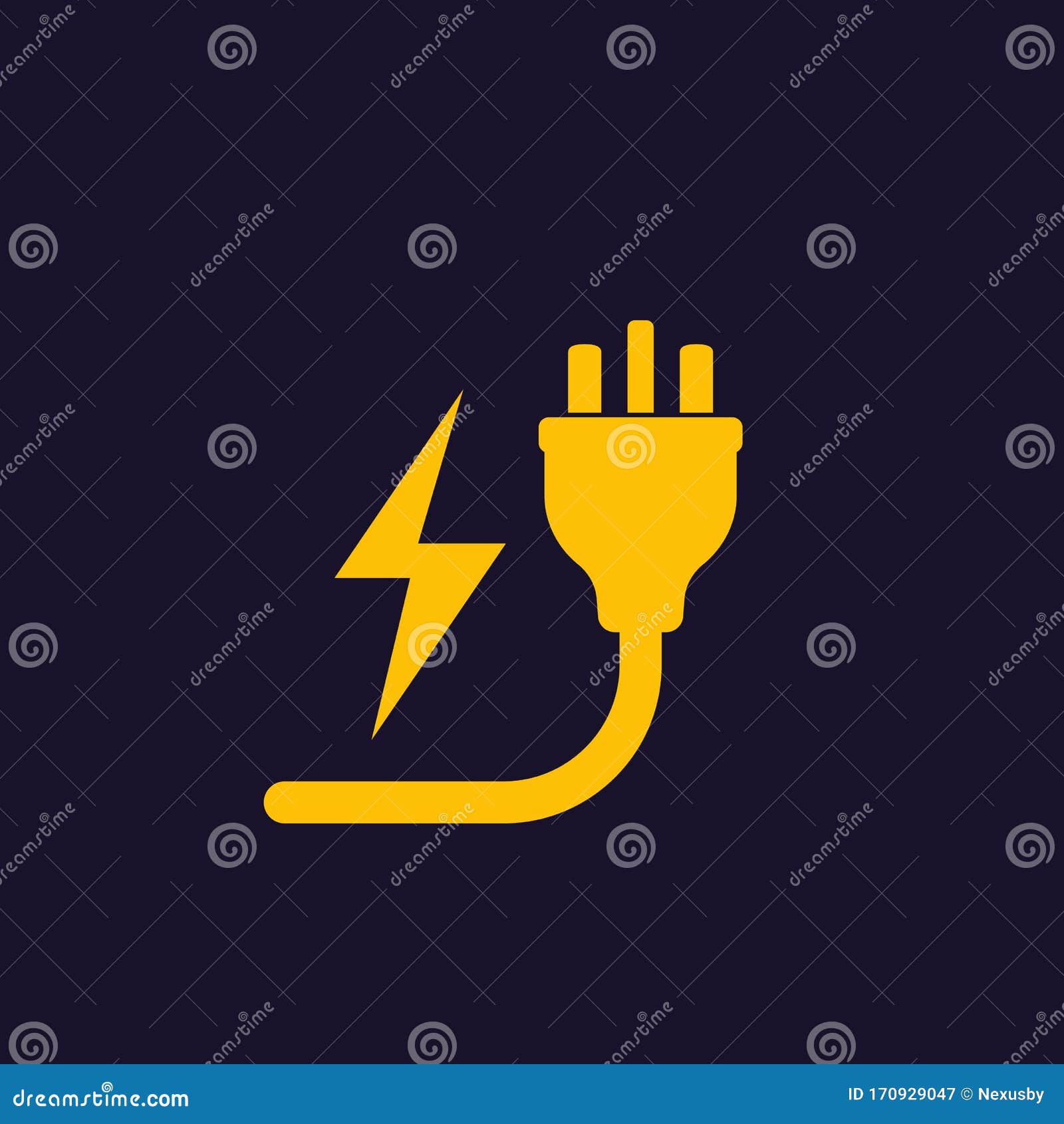 Uk Electric Plug, Electricity Symbol Stock Vector - Illustration of ...