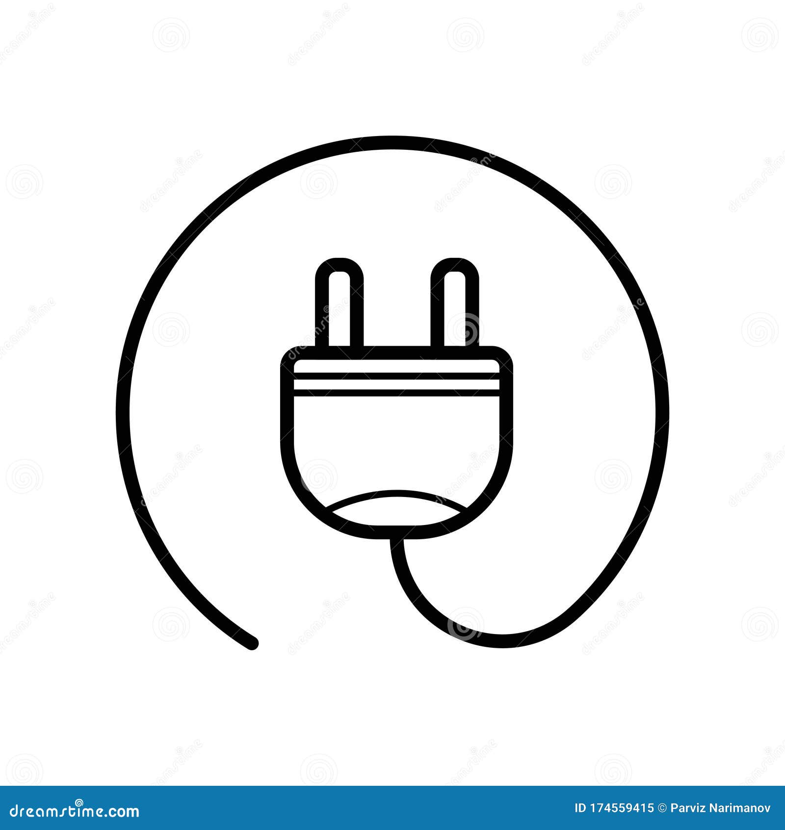 Uk Electric Plug Icon Vector Stock Vector - Illustration of electrician ...