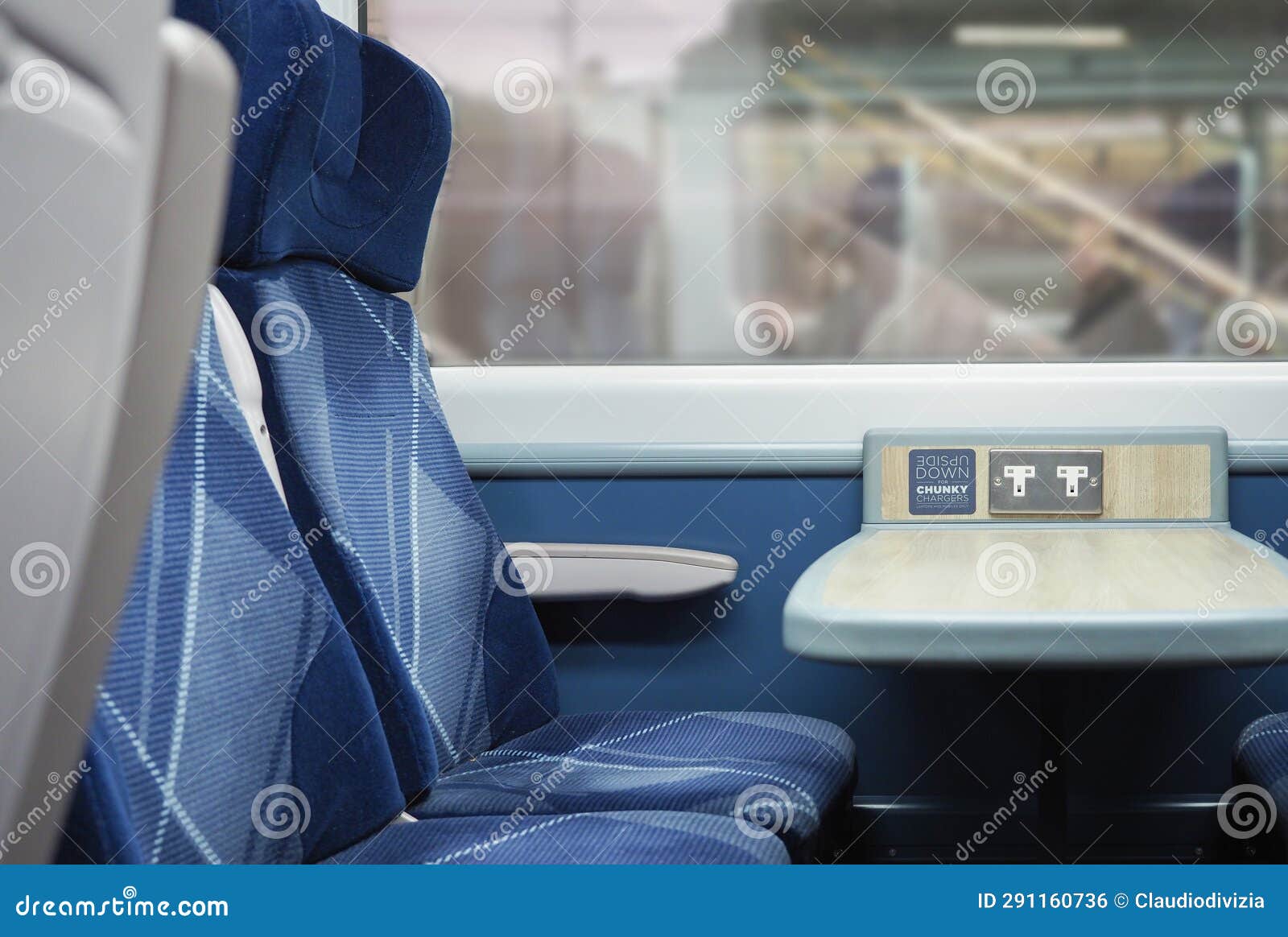 UK Electric Socket on Train Stock Photo - Image of transit, socket ...