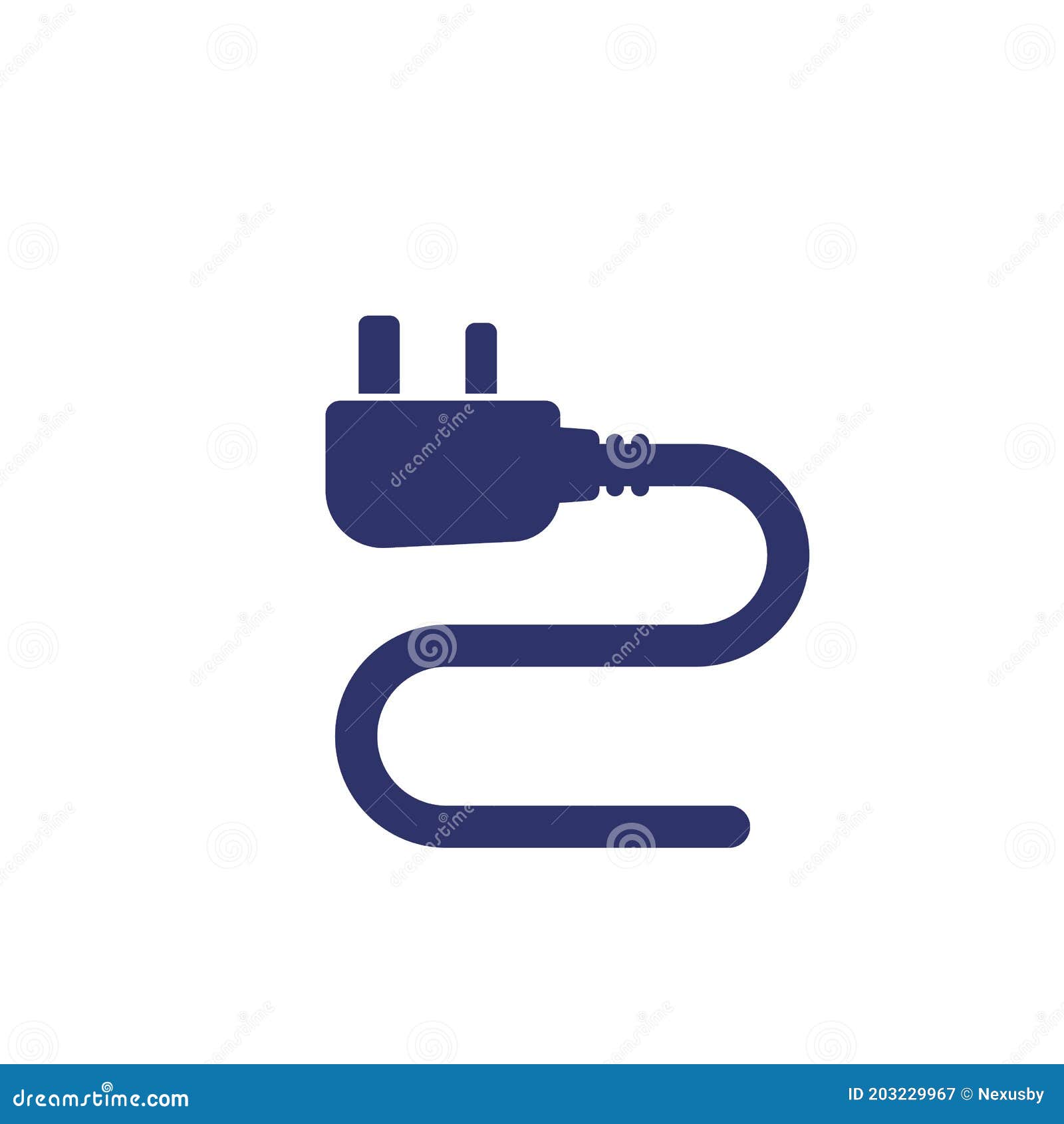 Uk Electrical Plug, Vector Icon on White Stock Vector - Illustration of ...
