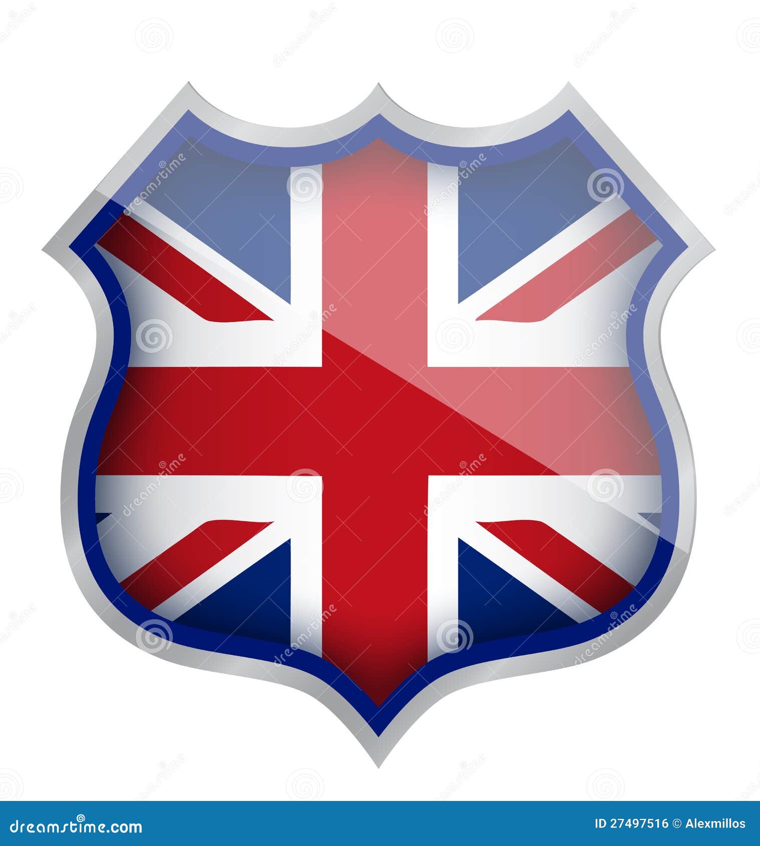 Uk England Shield Illustration Design Stock Illustration - Illustration ...