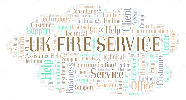 Uk Fire Service Word Cloud. Stock Illustration - Illustration of ...