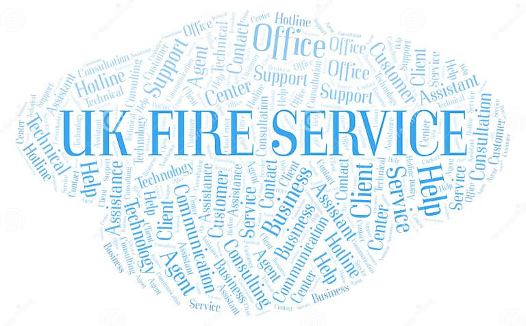 Uk Fire Service Word Cloud. Stock Illustration - Illustration of card ...