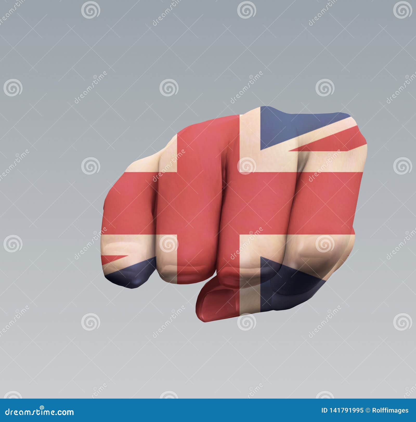 UK Flag Fist Punch stock illustration. Illustration of fist - 141791995