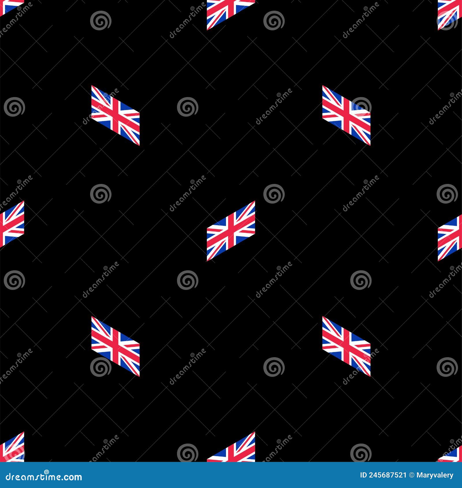 UK Flag Pattern Seamless. Great Britain Flag Background Stock Vector ...
