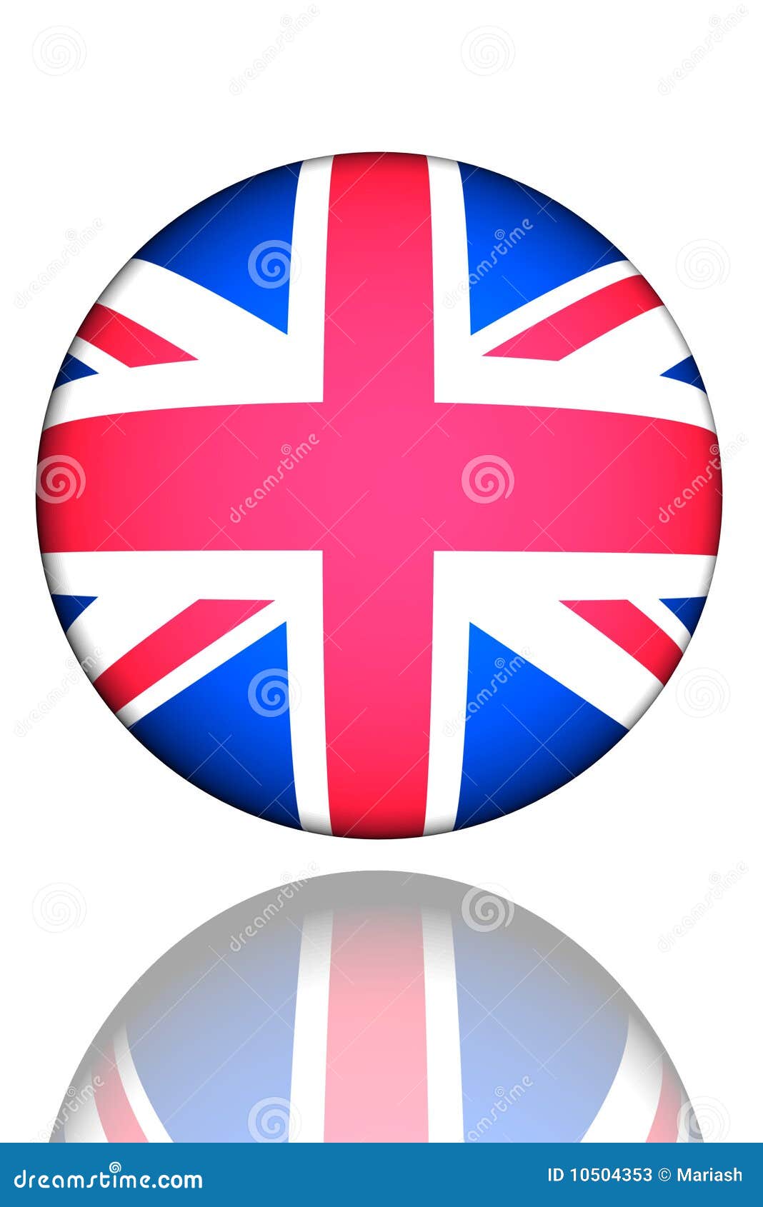 Uk Flag Sphere stock illustration. Illustration of travel - 10504353