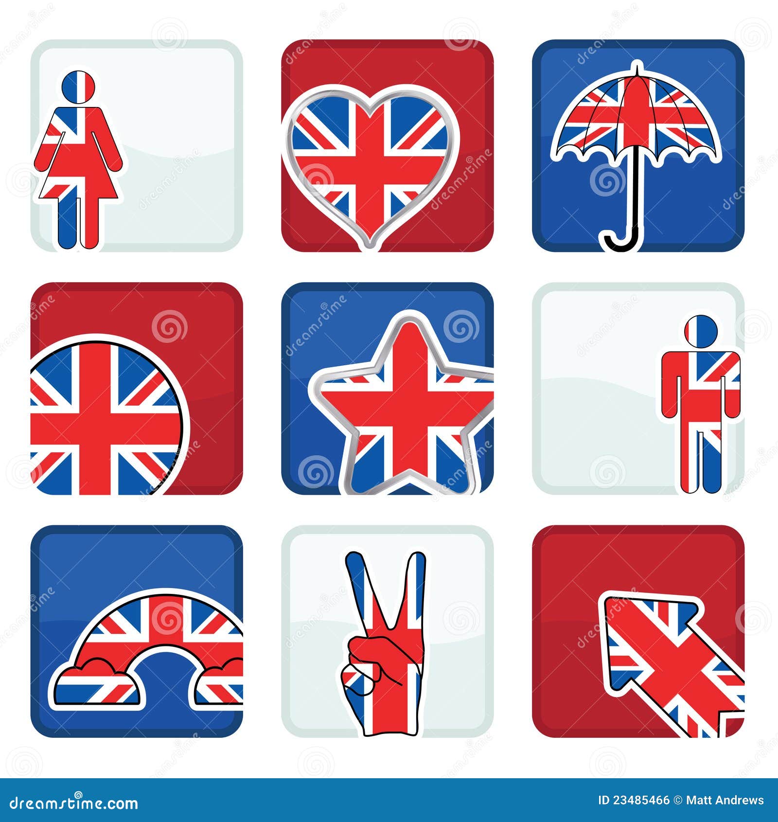 Uk icons stock vector. Illustration of clouds, object - 23485466