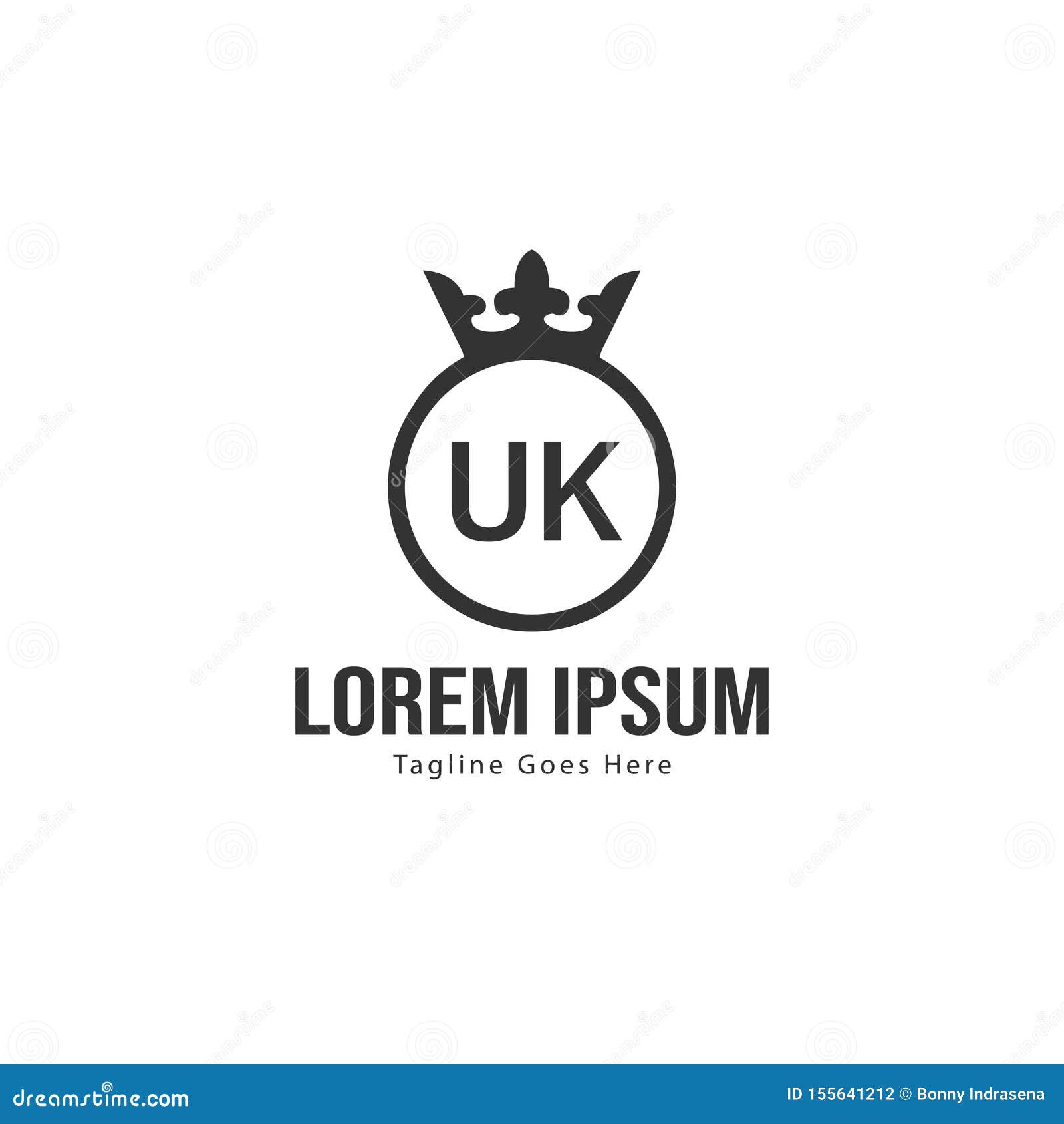 UK Letter Logo Design. Creative Modern UK Letters Icon Illustration ...