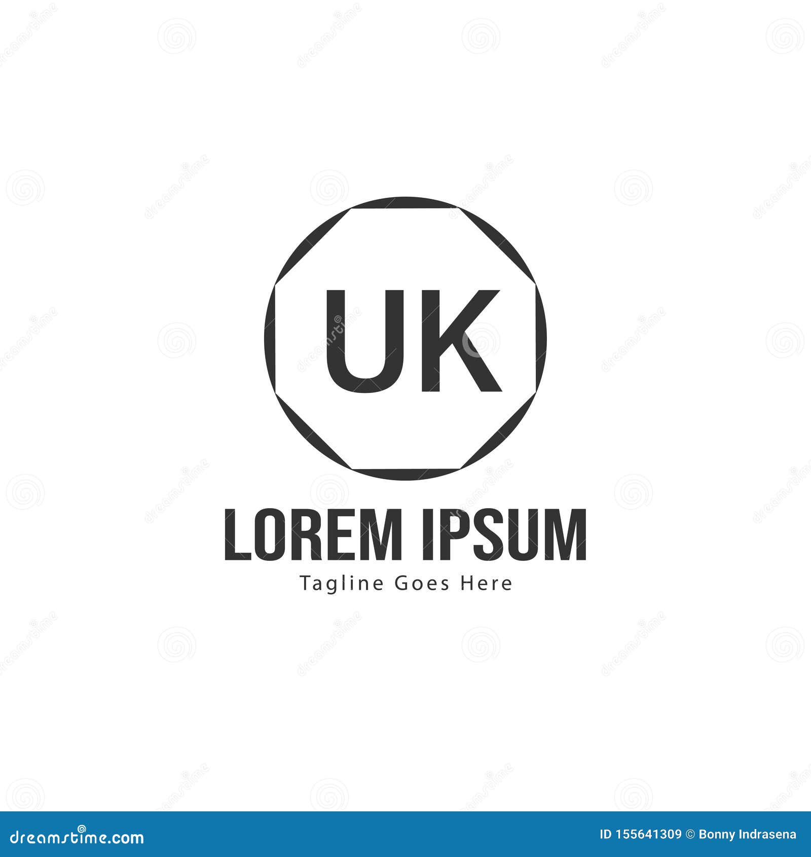 UK Letter Logo Design. Creative Modern UK Letters Icon Illustration ...