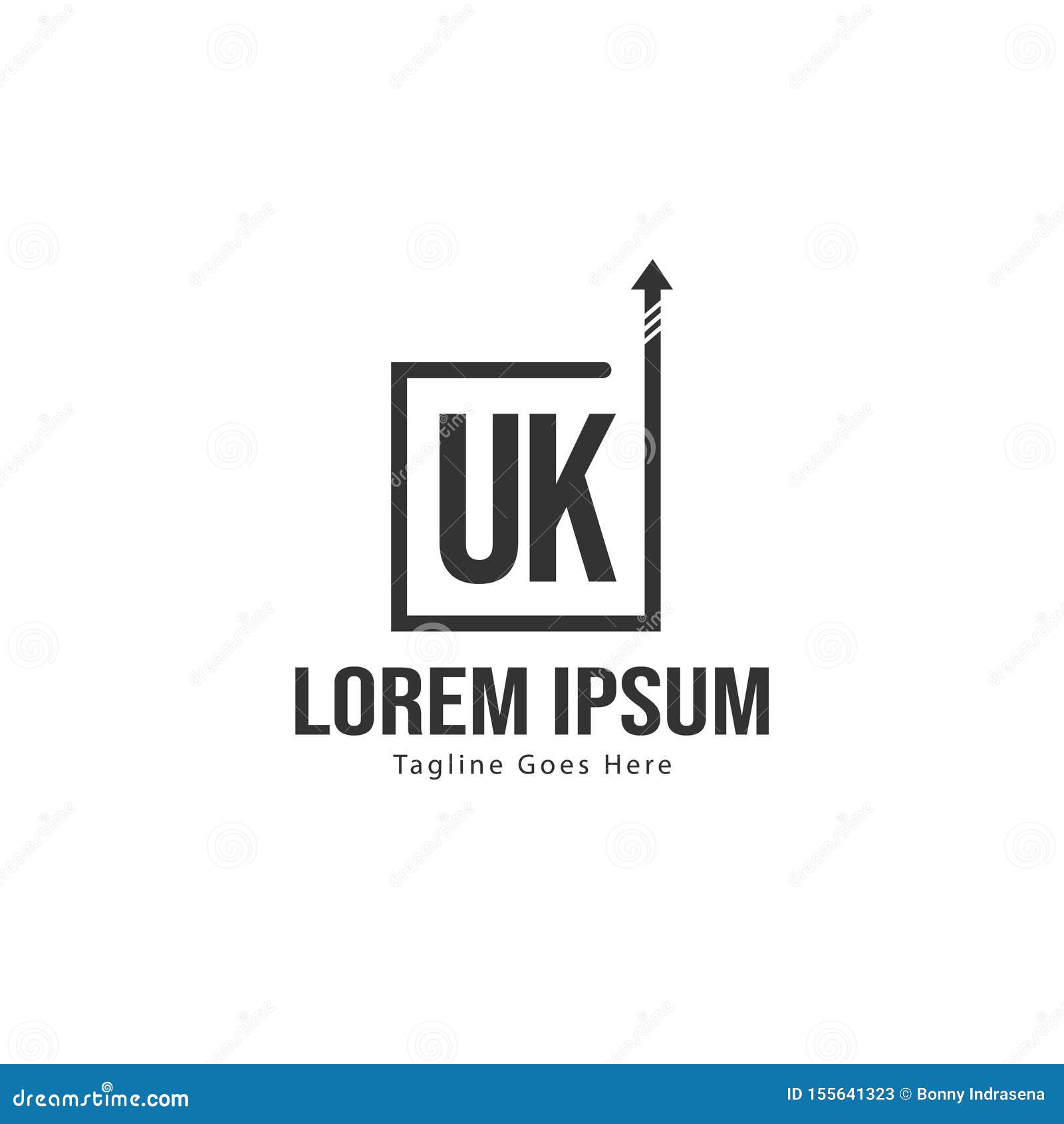 UK Letter Logo Design. Creative Modern UK Letters Icon Illustration ...