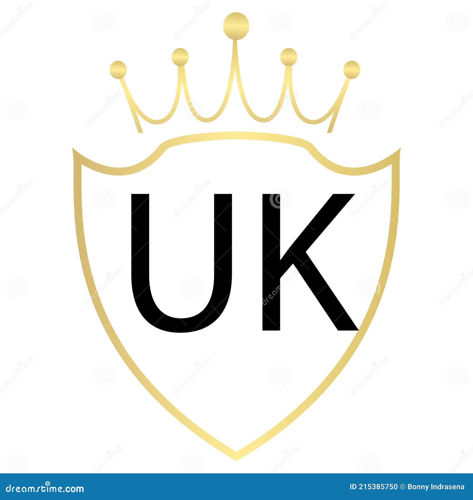 UK Letter Logo Design with Simple Style Stock Illustration ...