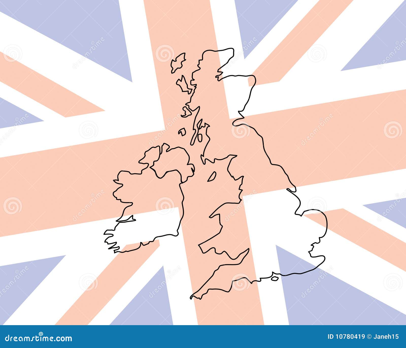 UK Map stock illustration. Illustration of abstract, britain - 10780419